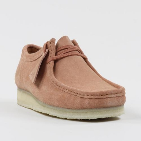 Clarks | Shoes | Clarks Originals Wallabee Low Sandstone Pink Suede ...
